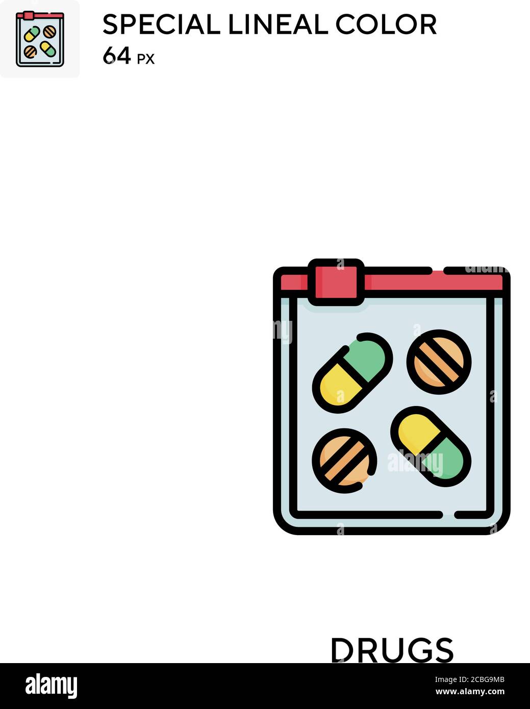 Drugs Simple vector icon. Drugs icons for your business project Stock ...