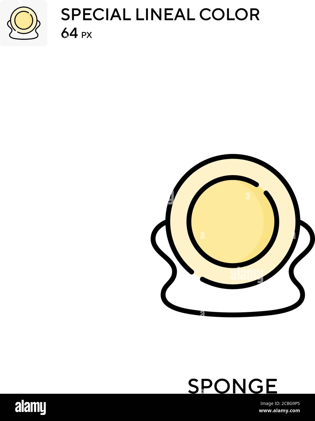 Sponge Simple vector icon. Sponge icons for your business project Stock ...