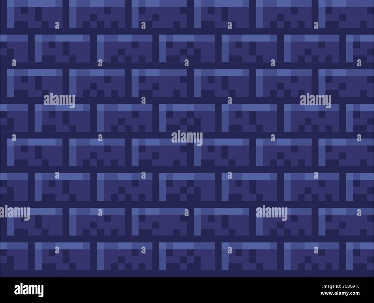 Pixel brick wall seamless pattern wallpaper stone Stock Vector Image ...