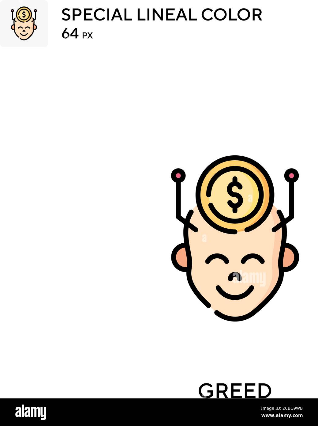 Greed Simple vector icon. Greed icons for your business project Stock Vector Image & Art - Alamy