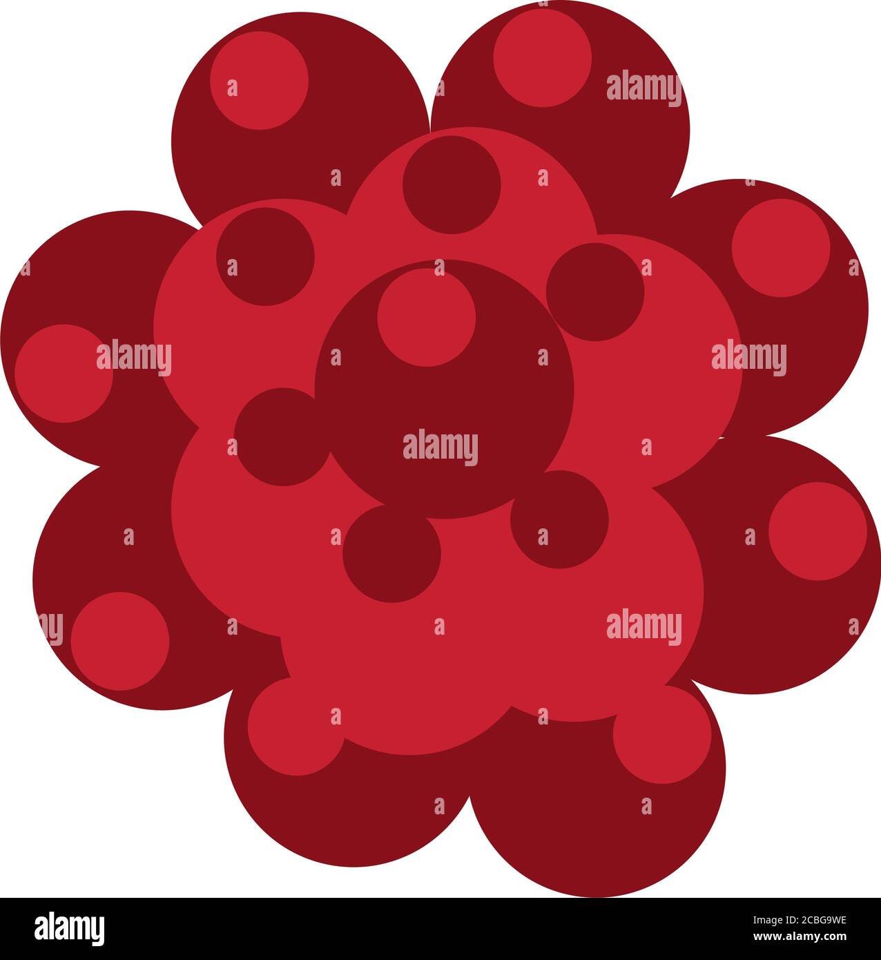 staphylococcus bacterias icon over white background, flat style, vector ...