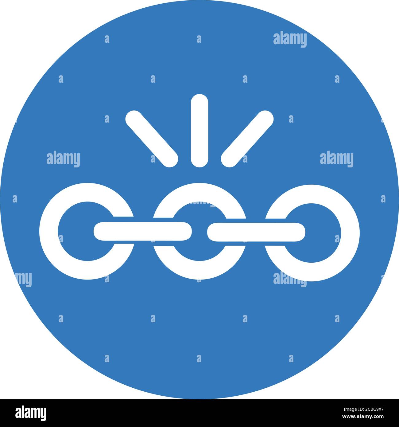 Hyperlink icon, External link symbol isolated on white background ...