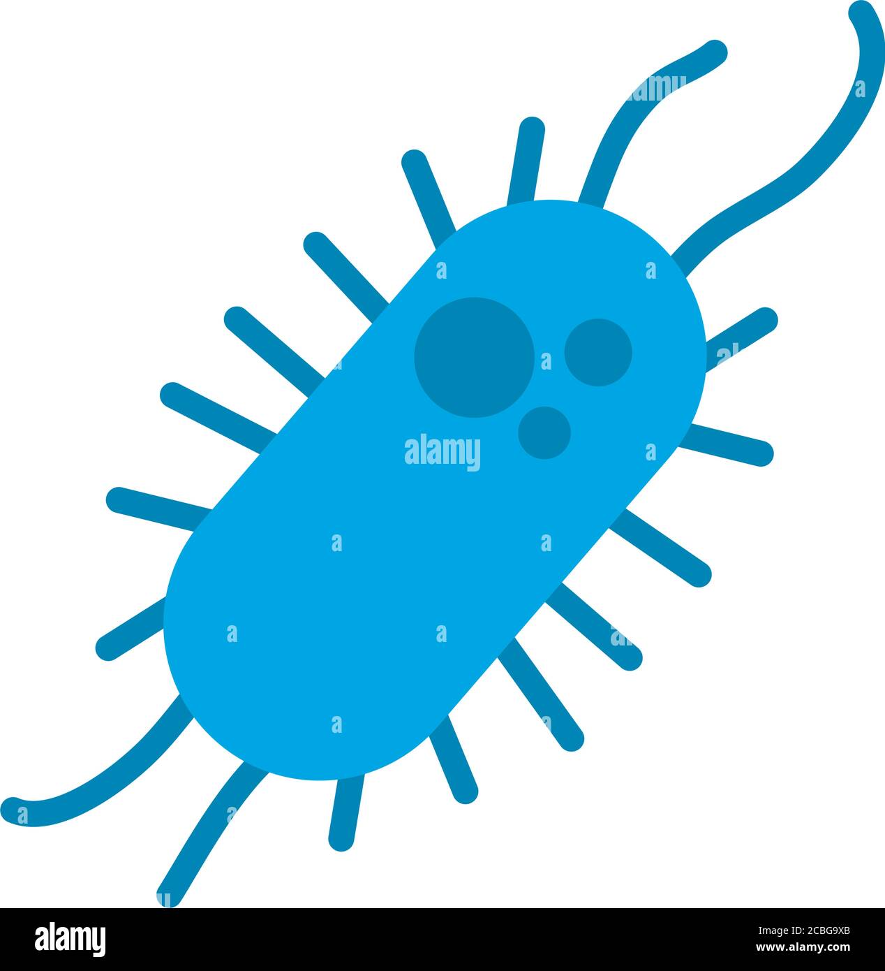 cancer cell shape icon over white background, flat style, vector ...