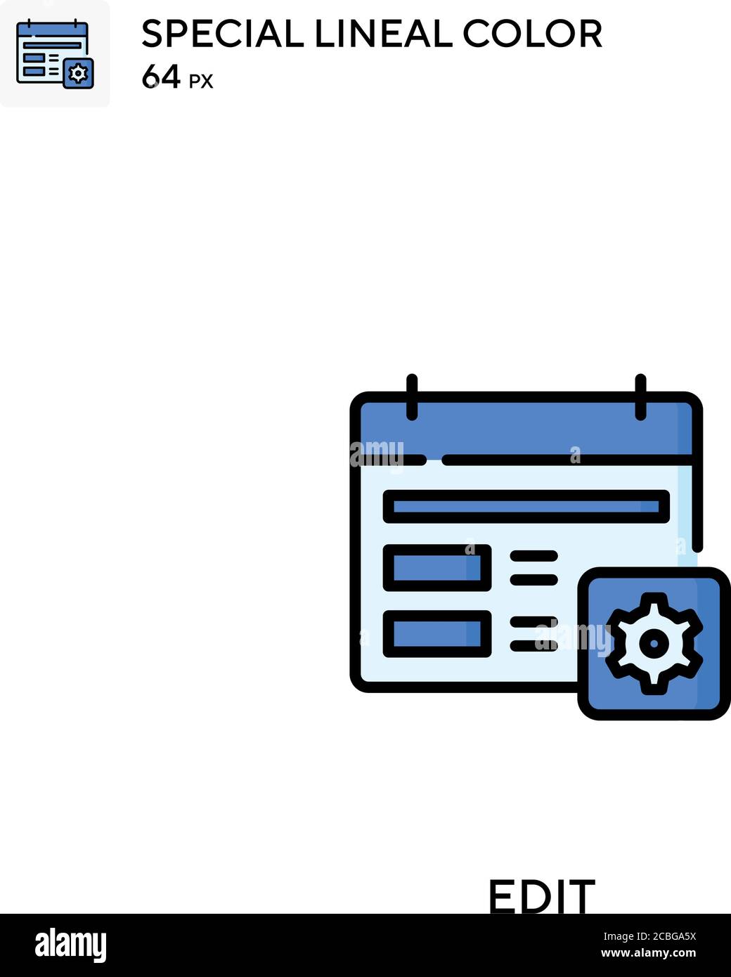 Edit Simple vector icon. Edit icons for your business project Stock ...