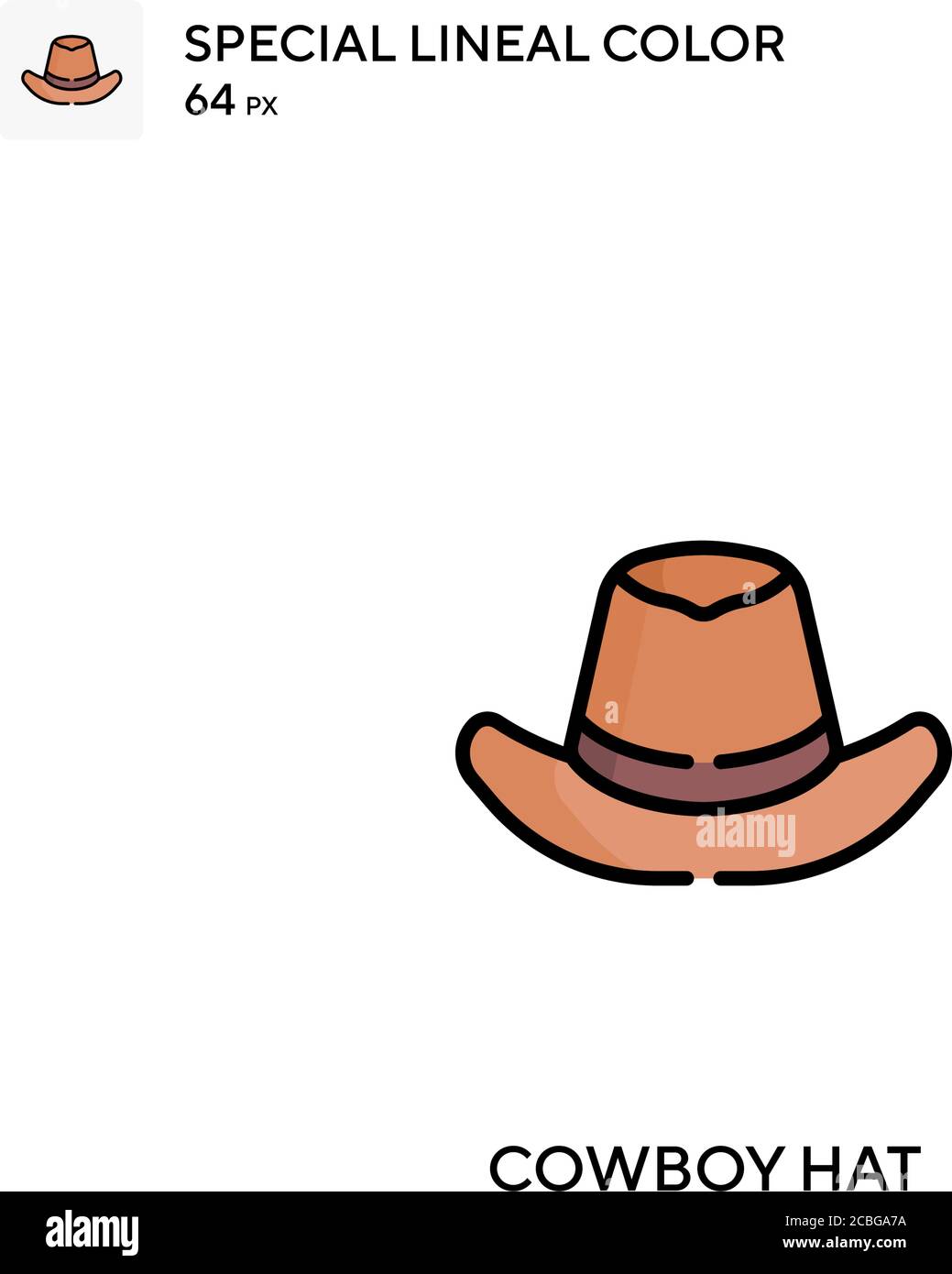 Cowboy hat Simple vector icon. Cowboy hat icons for your business ...