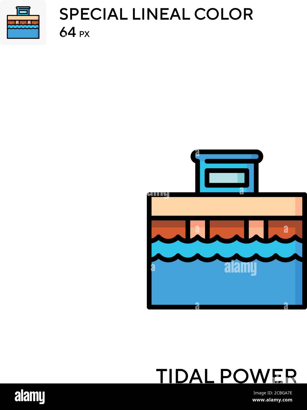 Tidal power Simple vector icon. Tidal power icons for your business ...