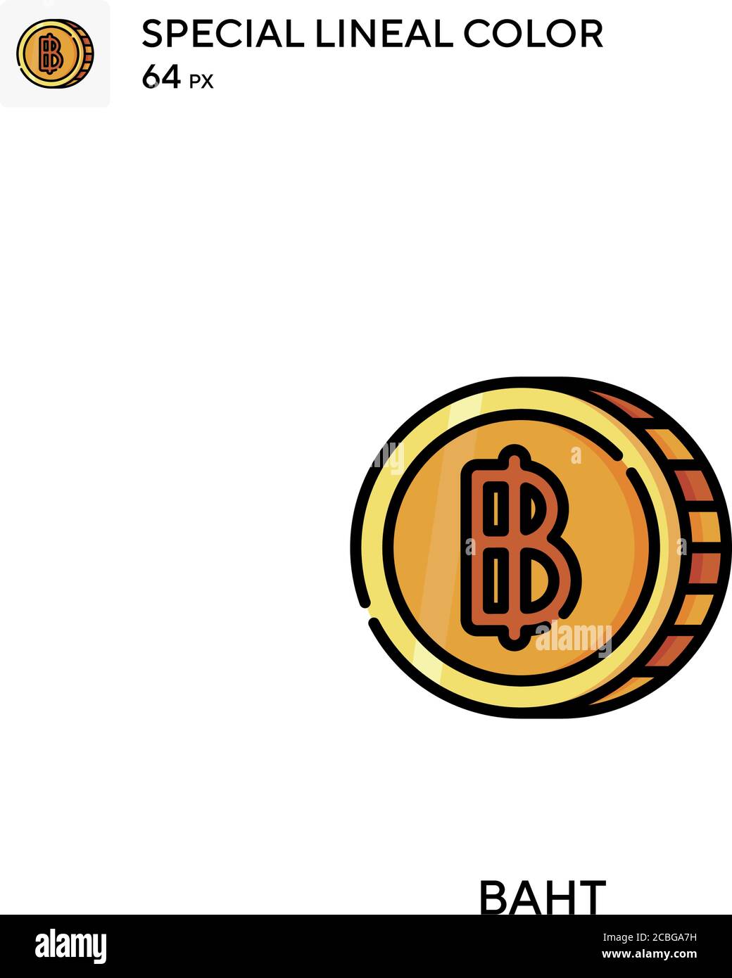 Baht Simple vector icon. Baht icons for your business project Stock ...