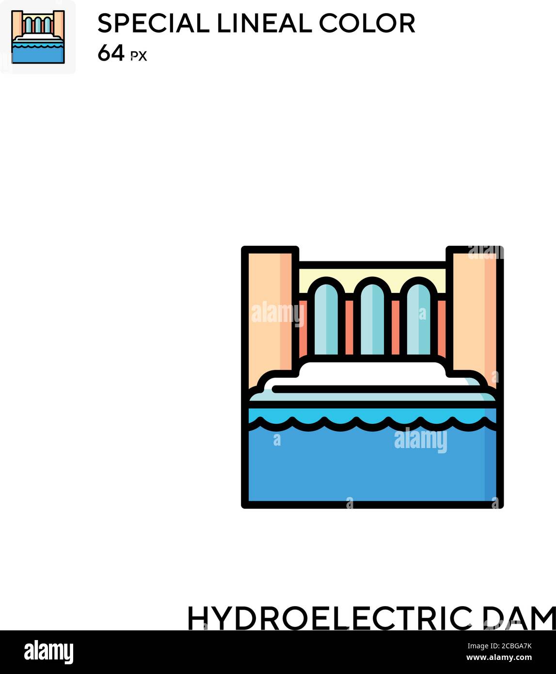 Dam river water structure Cut Out Stock Images & Pictures - Alamy