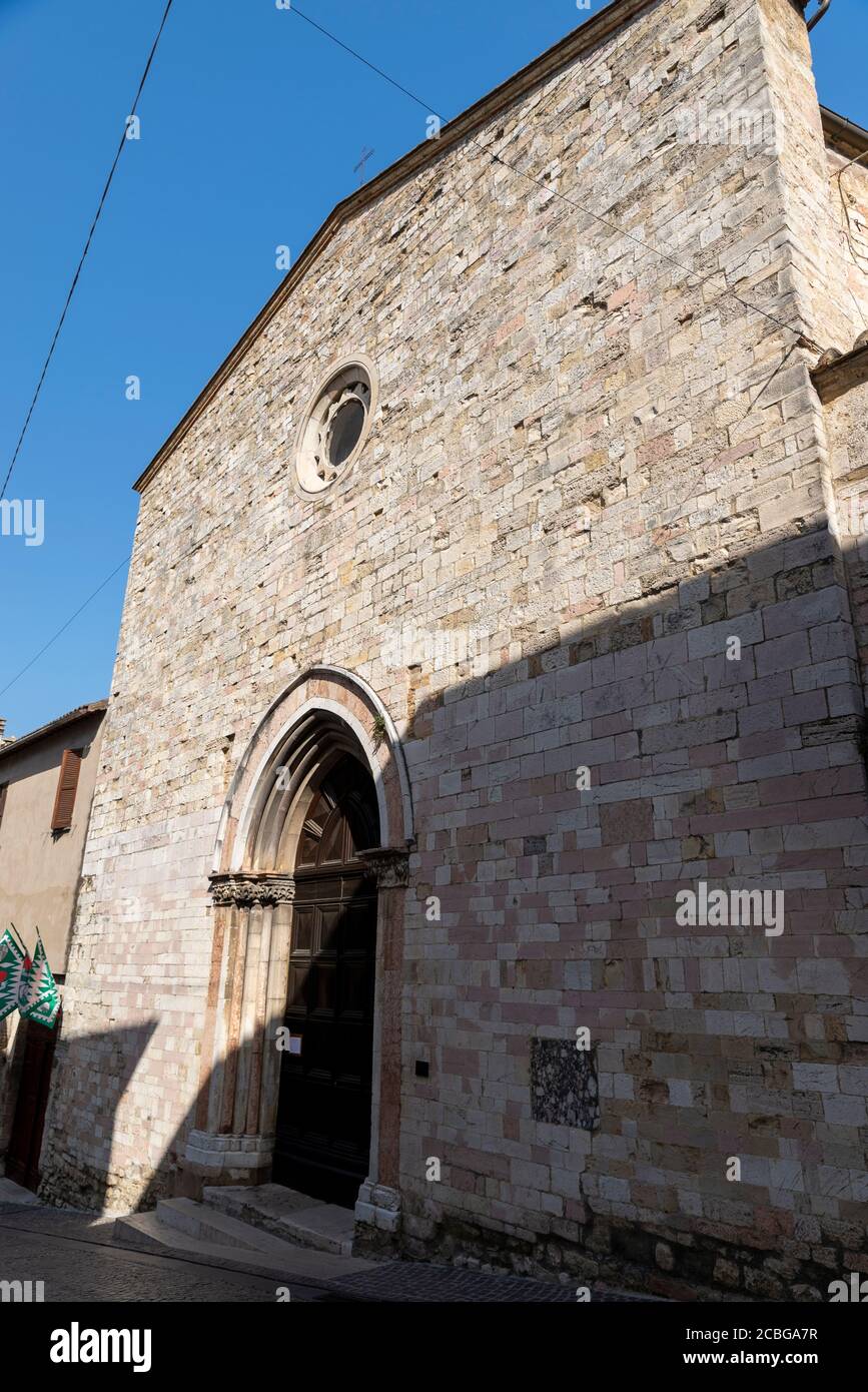 Montefalco santagostino church hi-res stock photography and images - Alamy