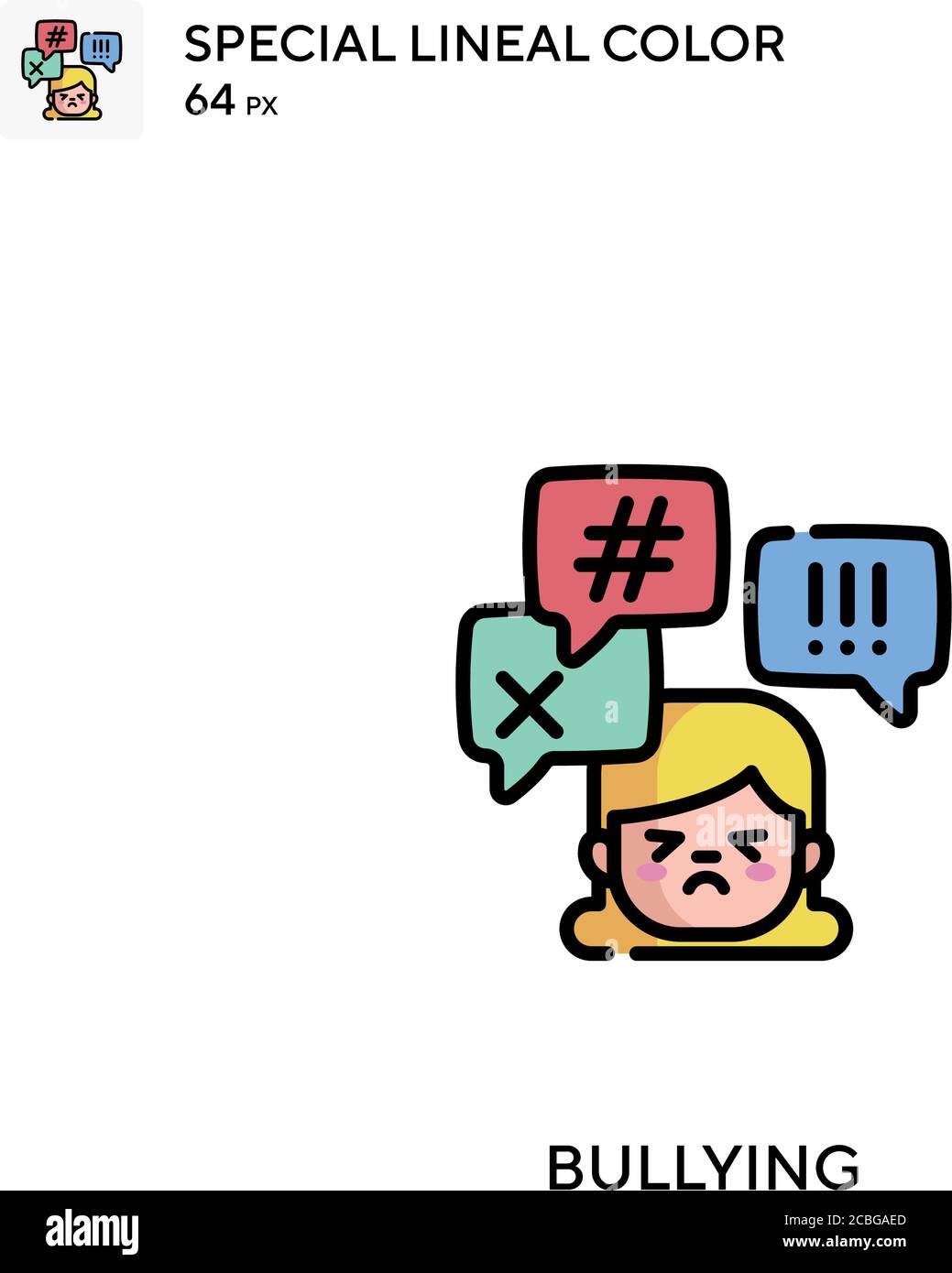 Bullying Simple vector icon. Bullying icons for your business project ...