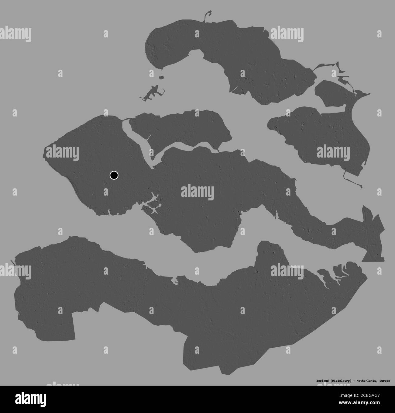Zeeland on a map hi-res stock photography and images - Alamy