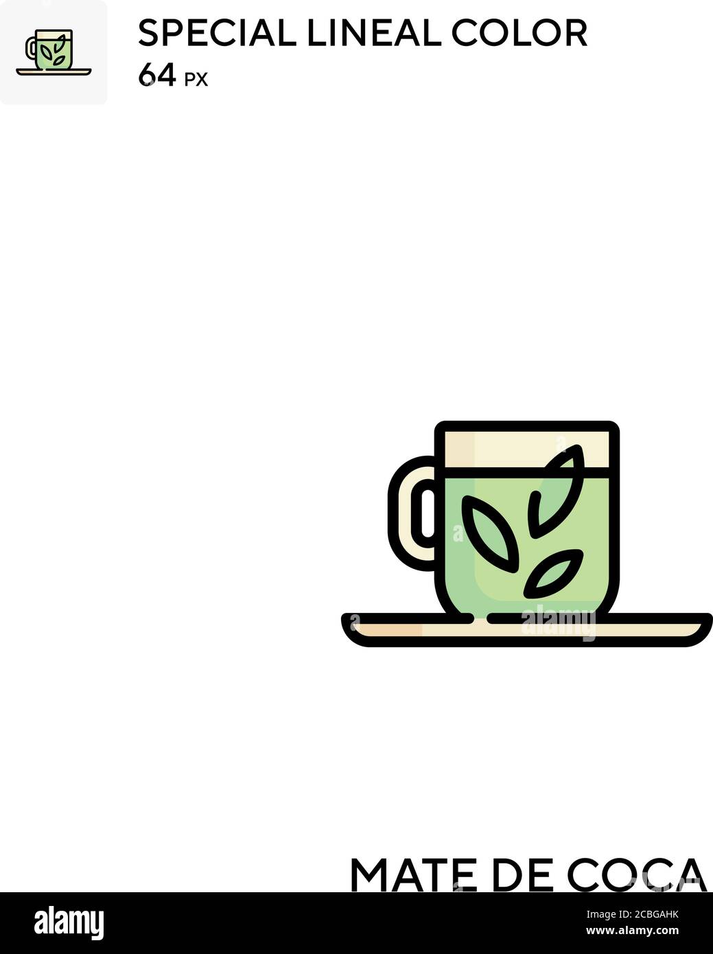 Mate de coca Simple vector icon. Mate de coca icons for your business ...