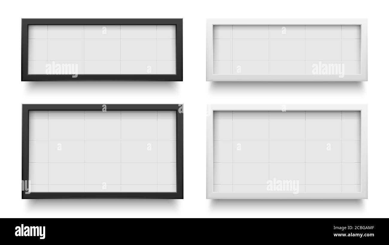 Lightbox signs. Advertising light box template, banner promotion Stock ...