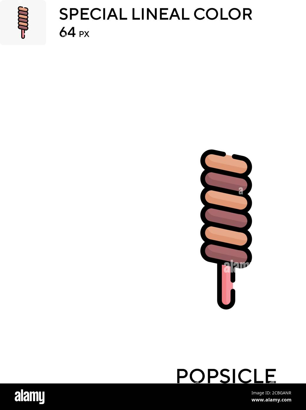 Popsicle Simple vector icon. Popsicle icons for your business project ...