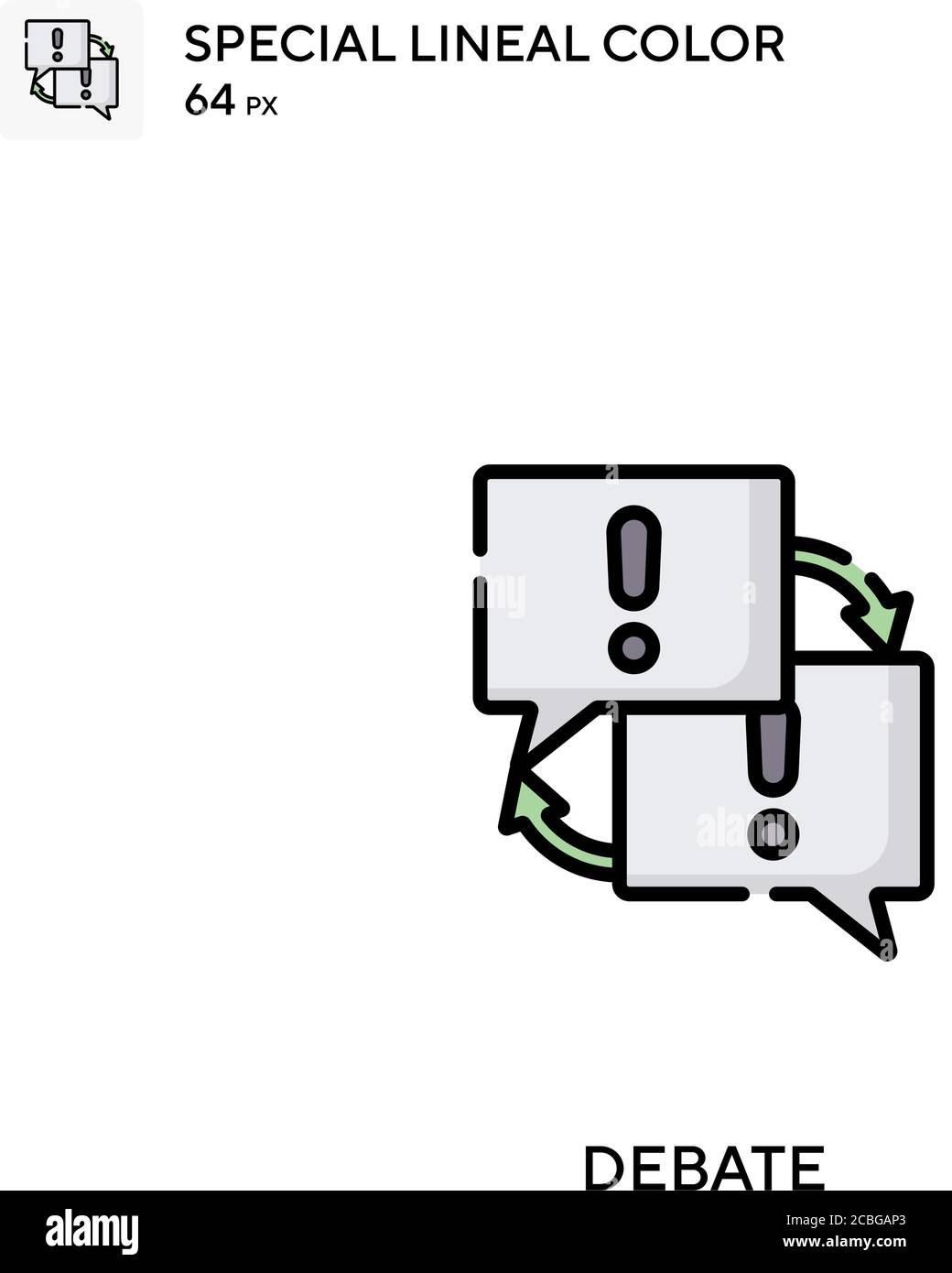 Debate Simple vector icon. Debate icons for your business project Stock ...