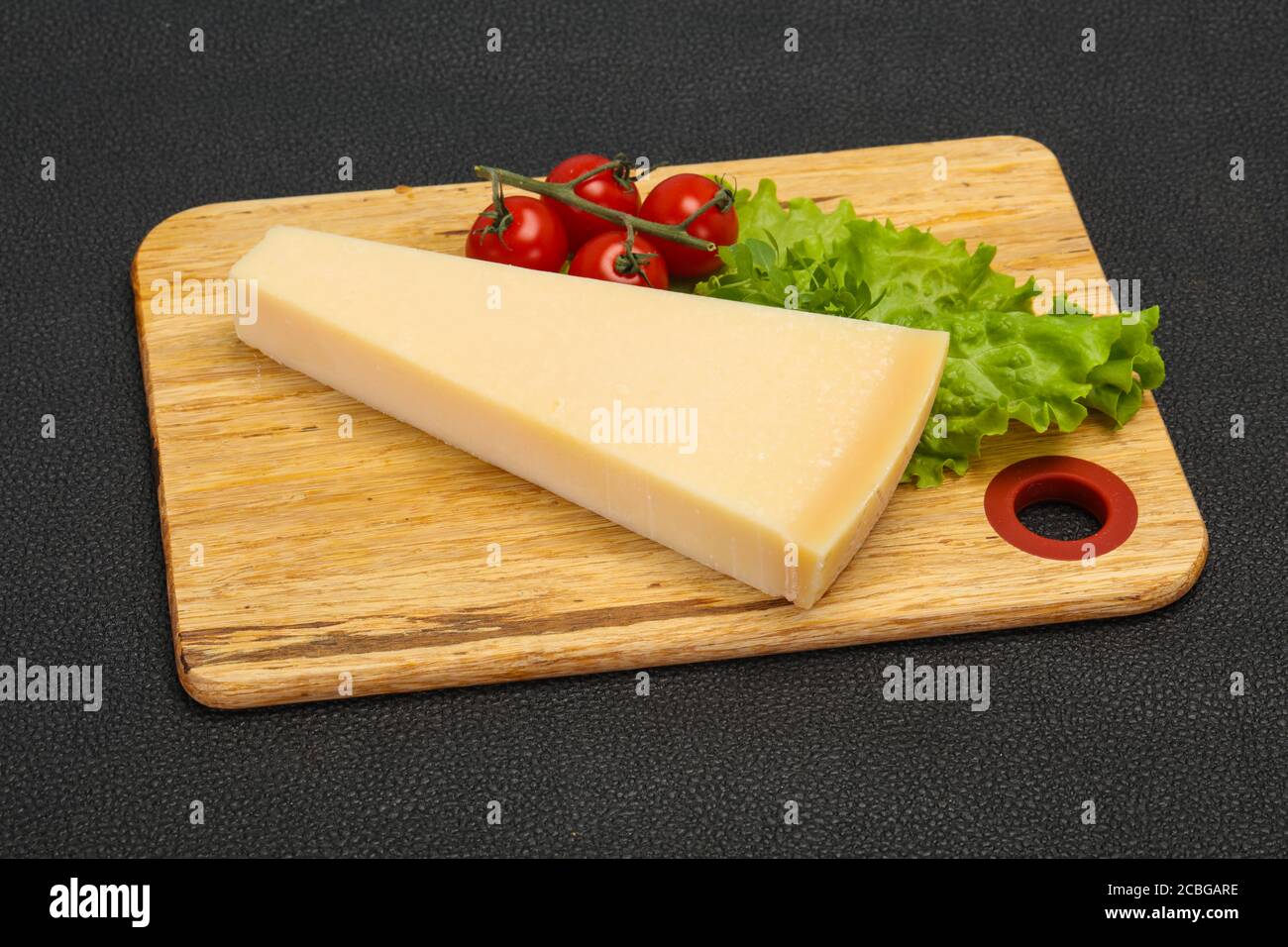 Italian traditional parmesan cheese triangle served salad Stock Photo ...