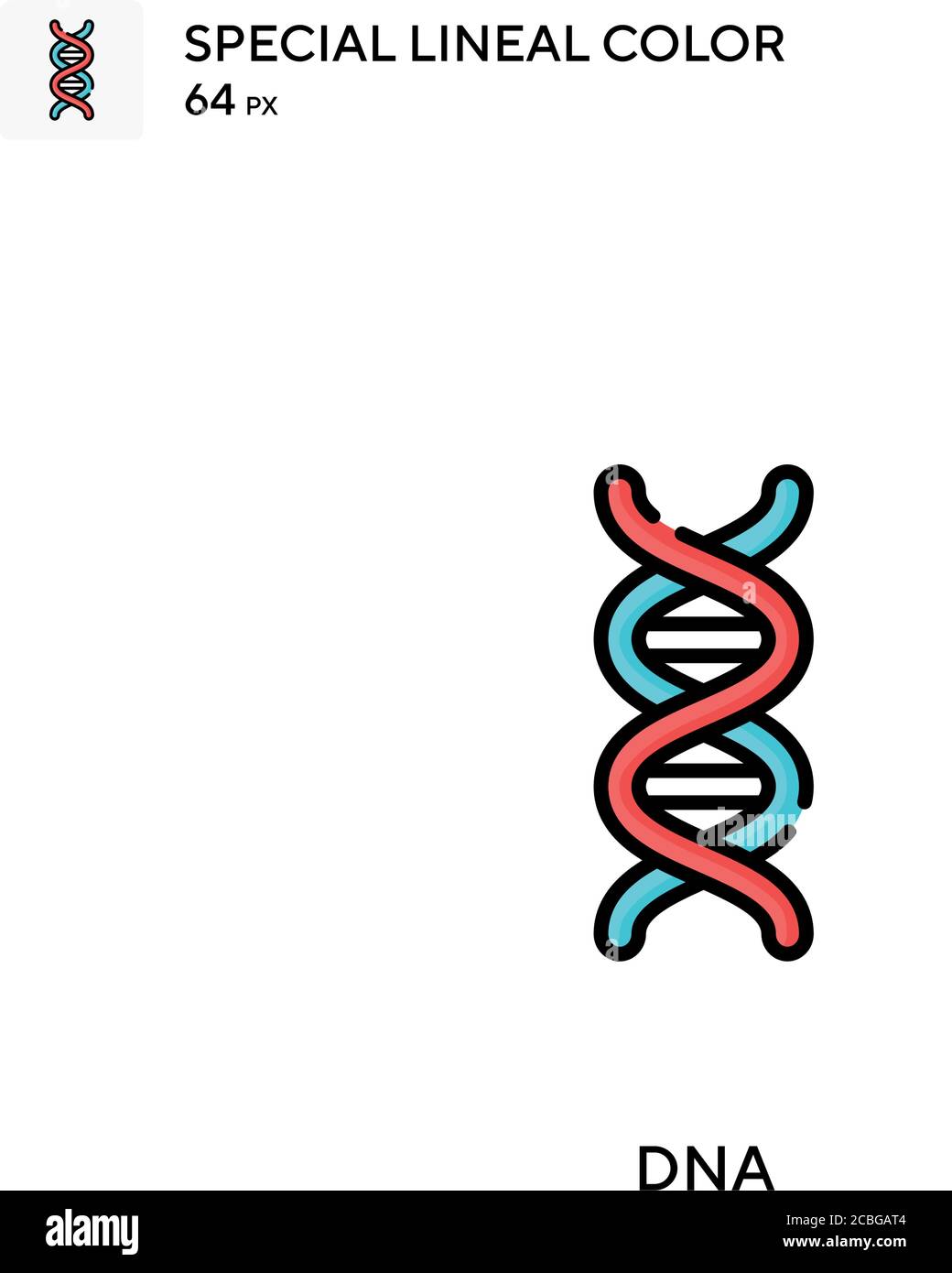 Dna Simple vector icon. Dna icons for your business project Stock ...