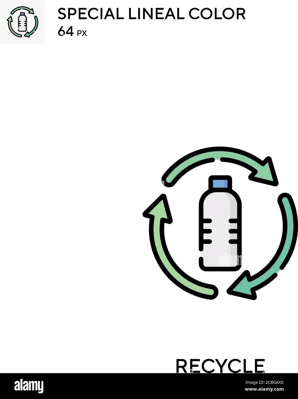 Recycle Simple vector icon. Recycle icons for your business project ...