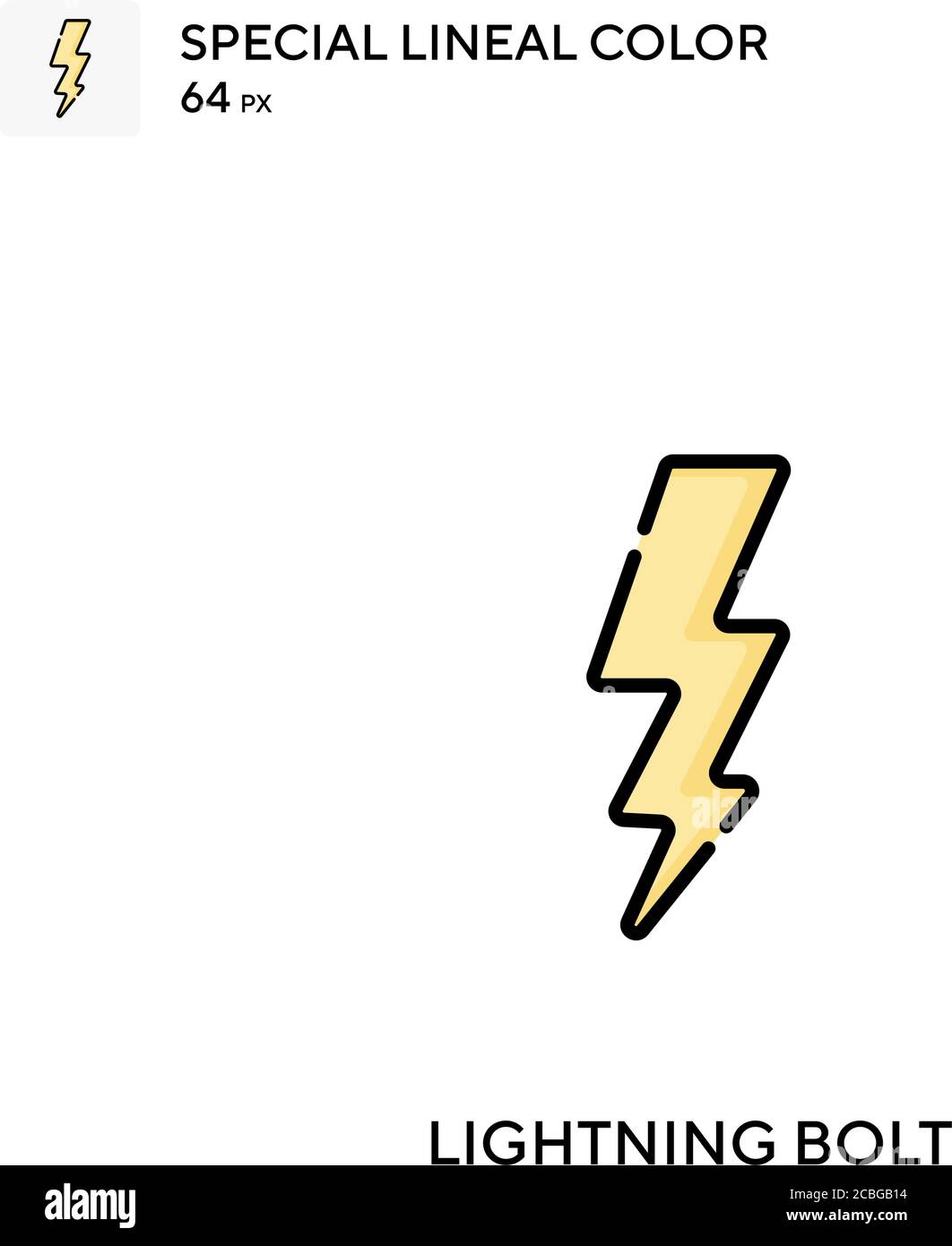 Lightning bolt Simple vector icon. Lightning bolt icons for your ...