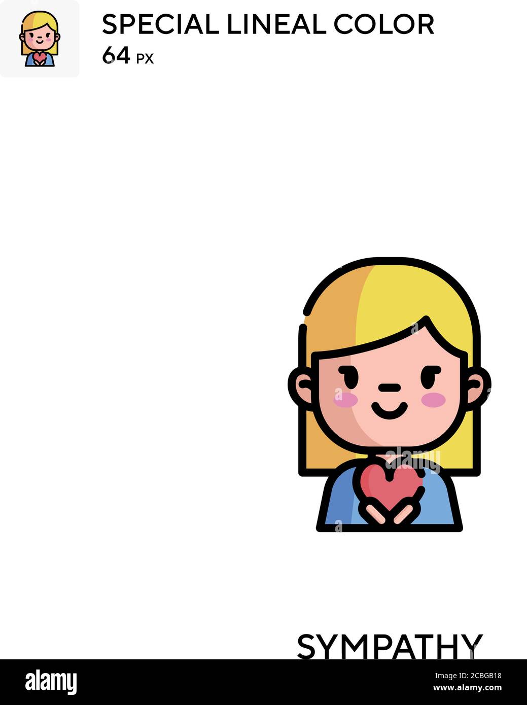 Sympathy Simple vector icon. Sympathy icons for your business project ...