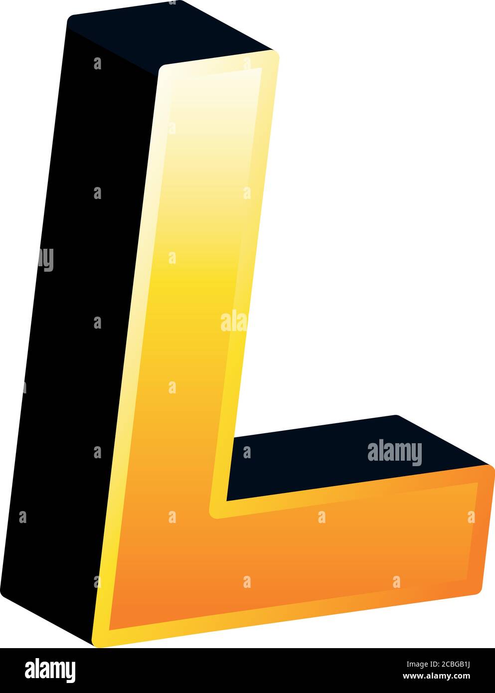 3d l letter design, lettering typography retro and comic theme Vector ...