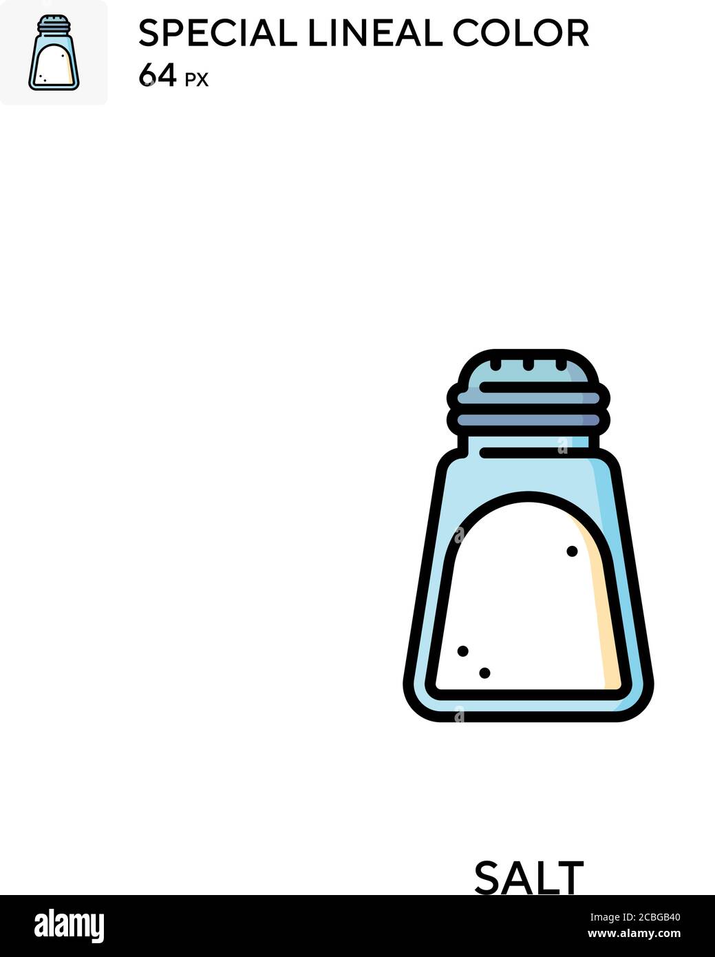 Salt Simple vector icon. Salt icons for your business project Stock ...