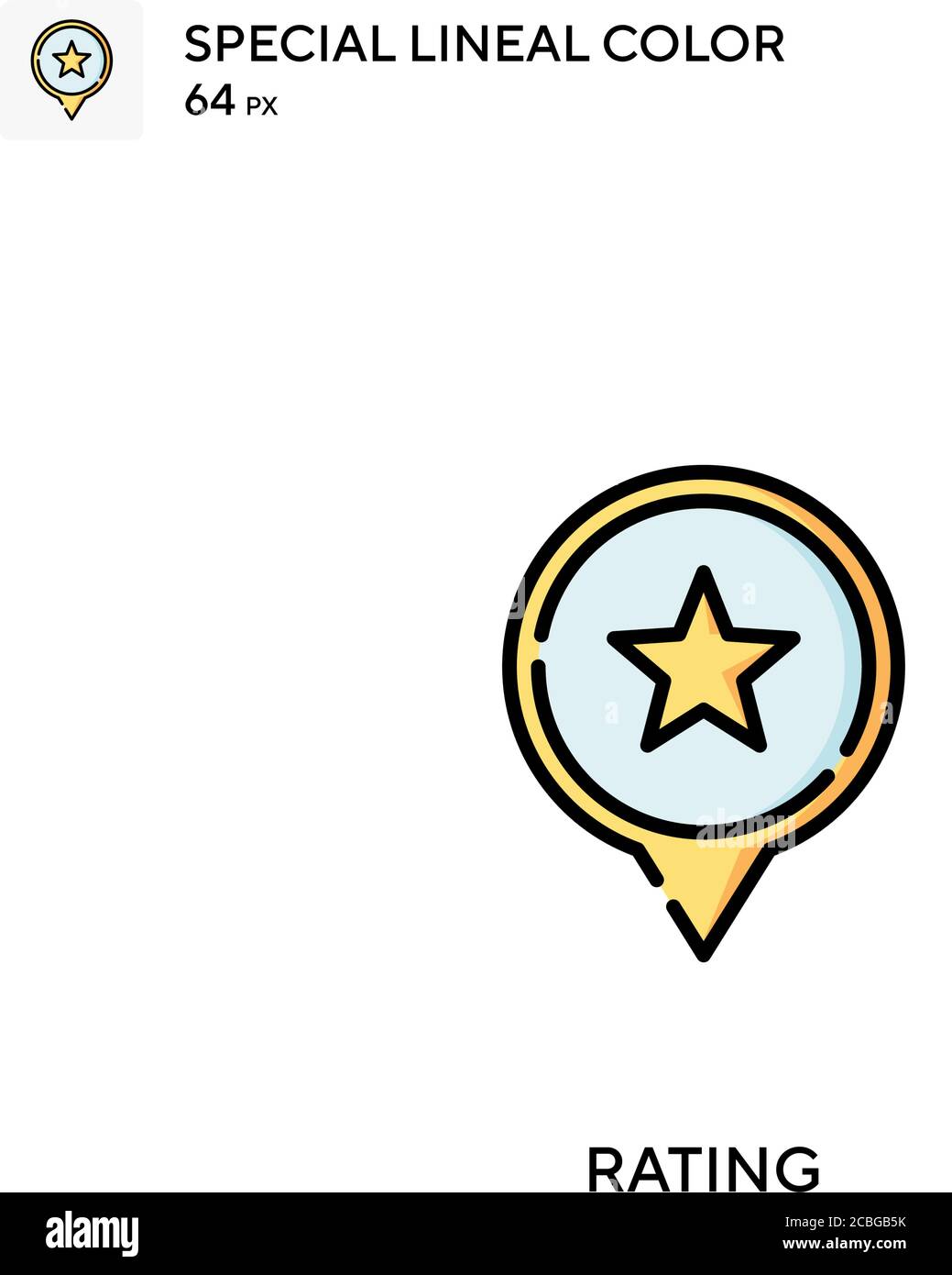 Rating Simple vector icon. Rating icons for your business project Stock ...