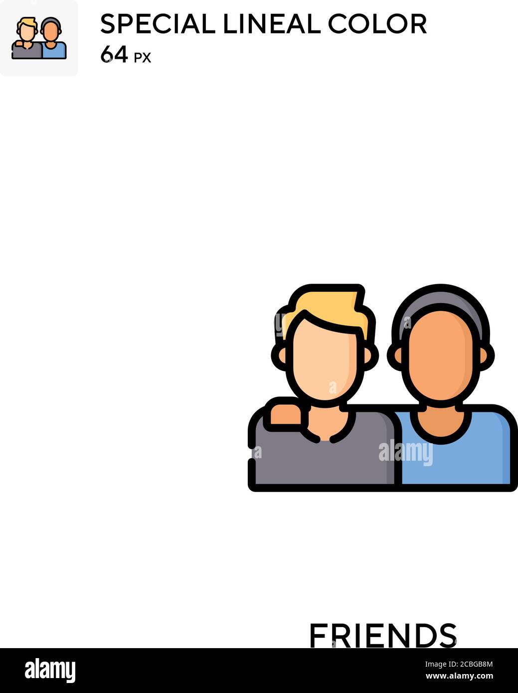 Friends Simple vector icon. Friends icons for your business project ...