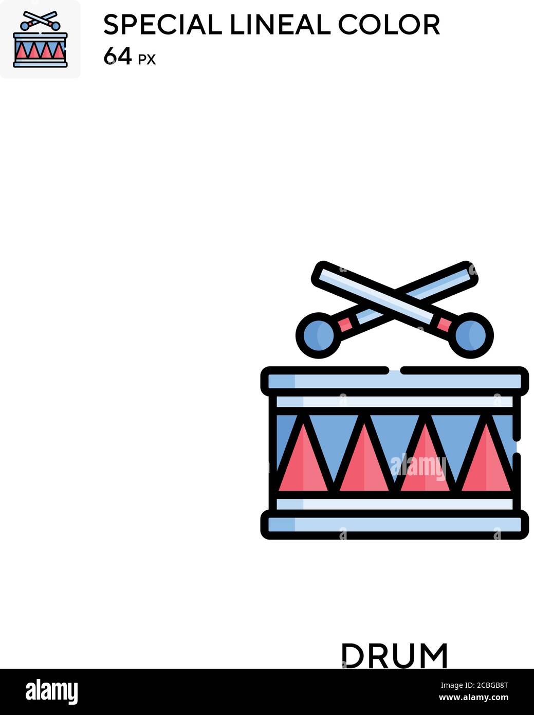 Drum Simple vector icon. Drum icons for your business project Stock ...