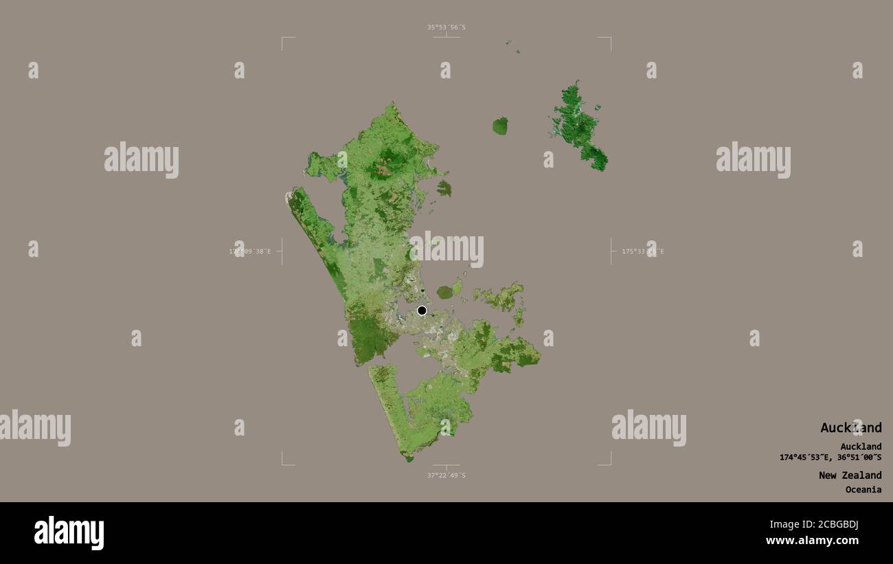 Satellite view of auckland map hi-res stock photography and images - Alamy