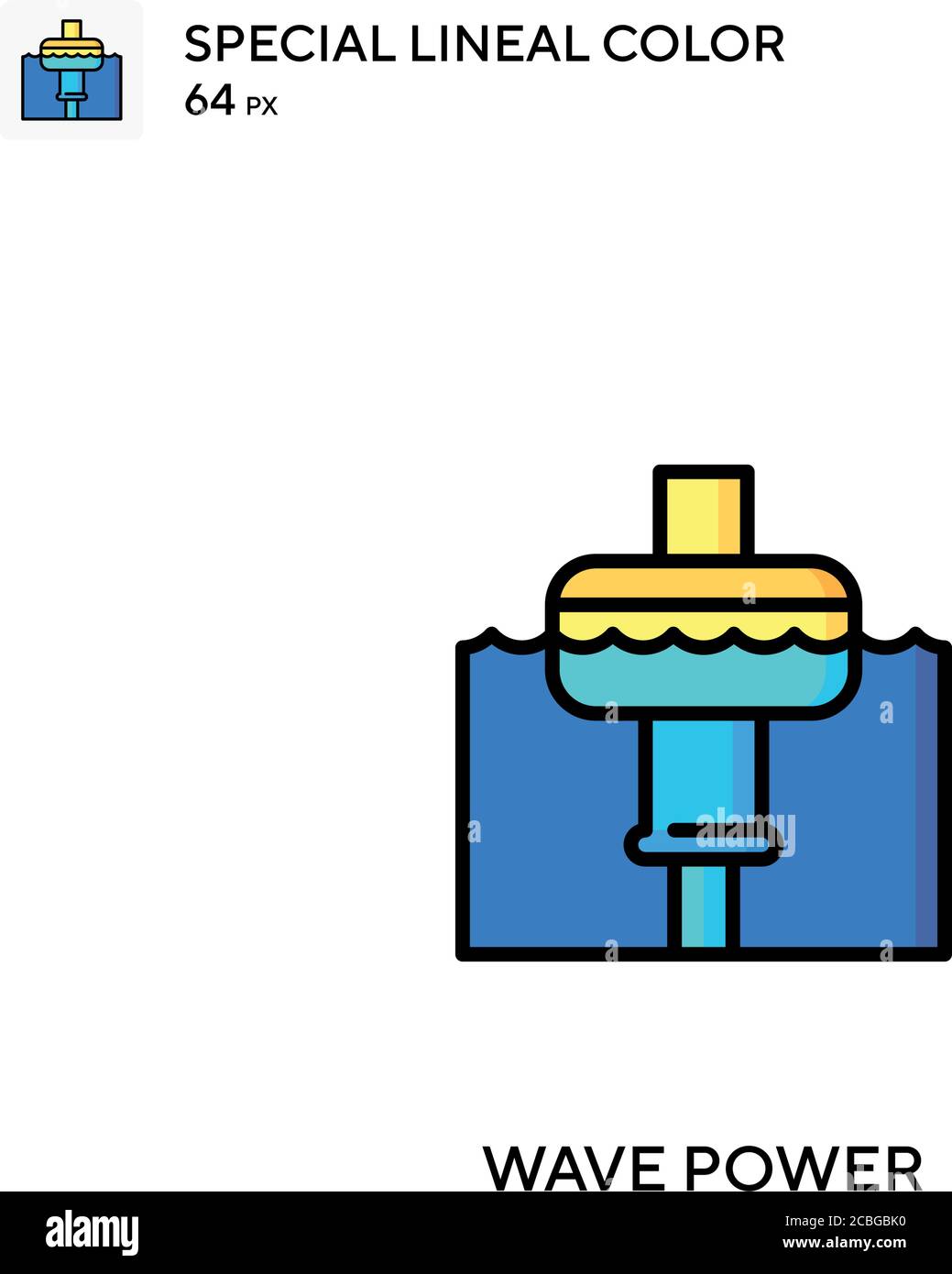 Wave power Simple vector icon. Wave power icons for your business ...