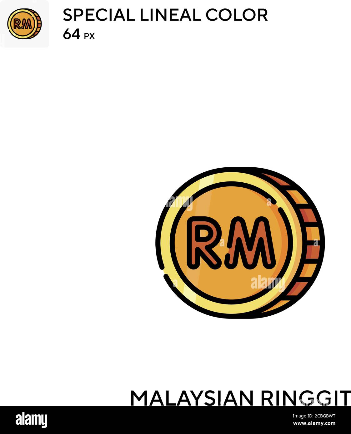Malaysian ringgit Simple vector icon. Malaysian ringgit icons for your ...