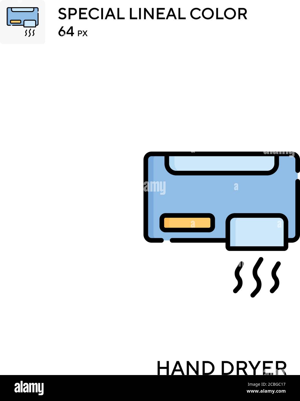 Hand dryer Simple vector icon. Hand dryer icons for your business ...