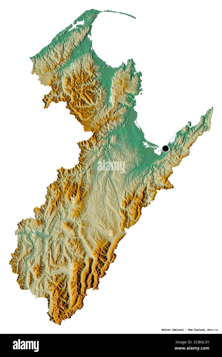 Map of nelson Cut Out Stock Images & Pictures - Alamy