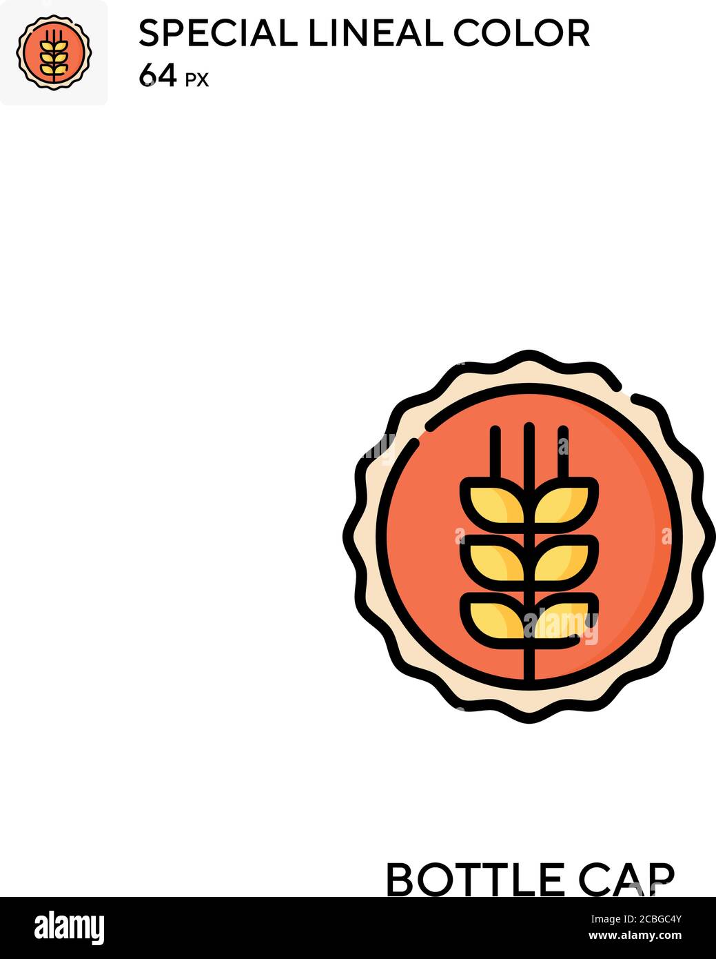 Bottle cap Simple vector icon. Bottle cap icons for your business ...