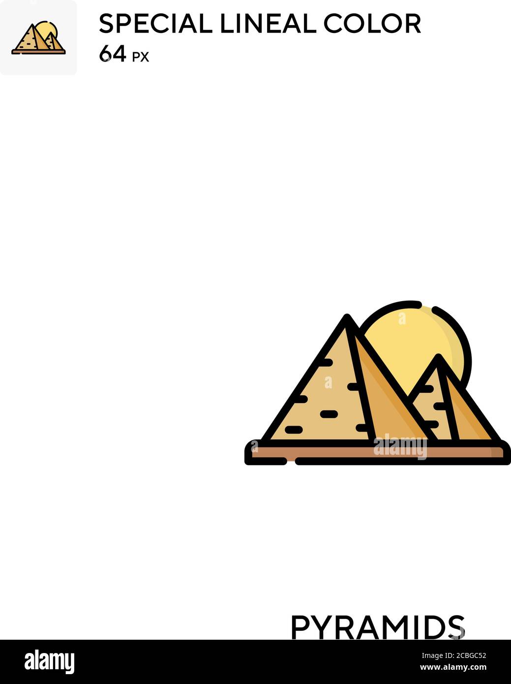 Pyramids Simple vector icon. Pyramids icons for your business project ...