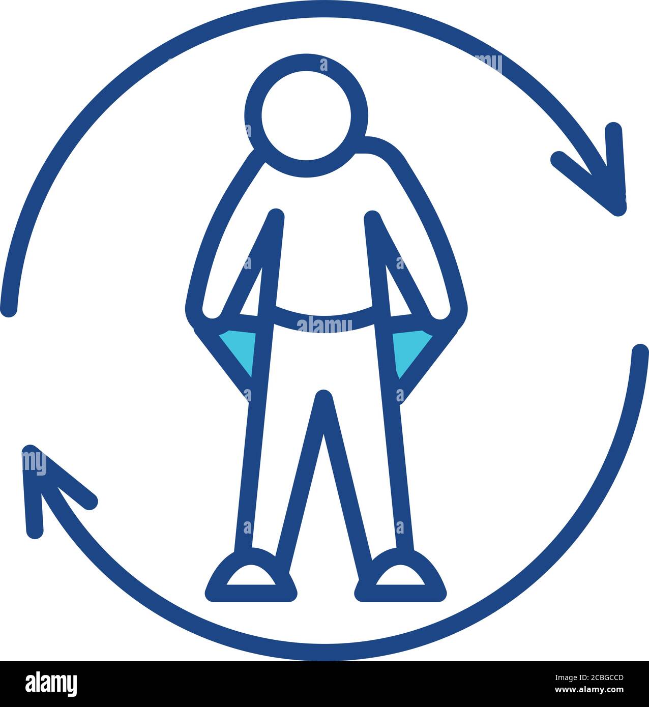 Employee turnover RGB color icon Stock Vector Image & Art - Alamy