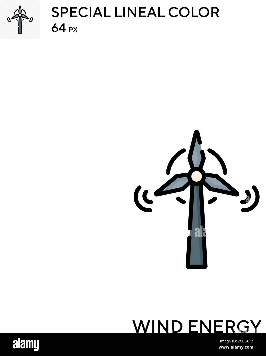 Wind energy Simple vector icon. Wind energy icons for your business ...