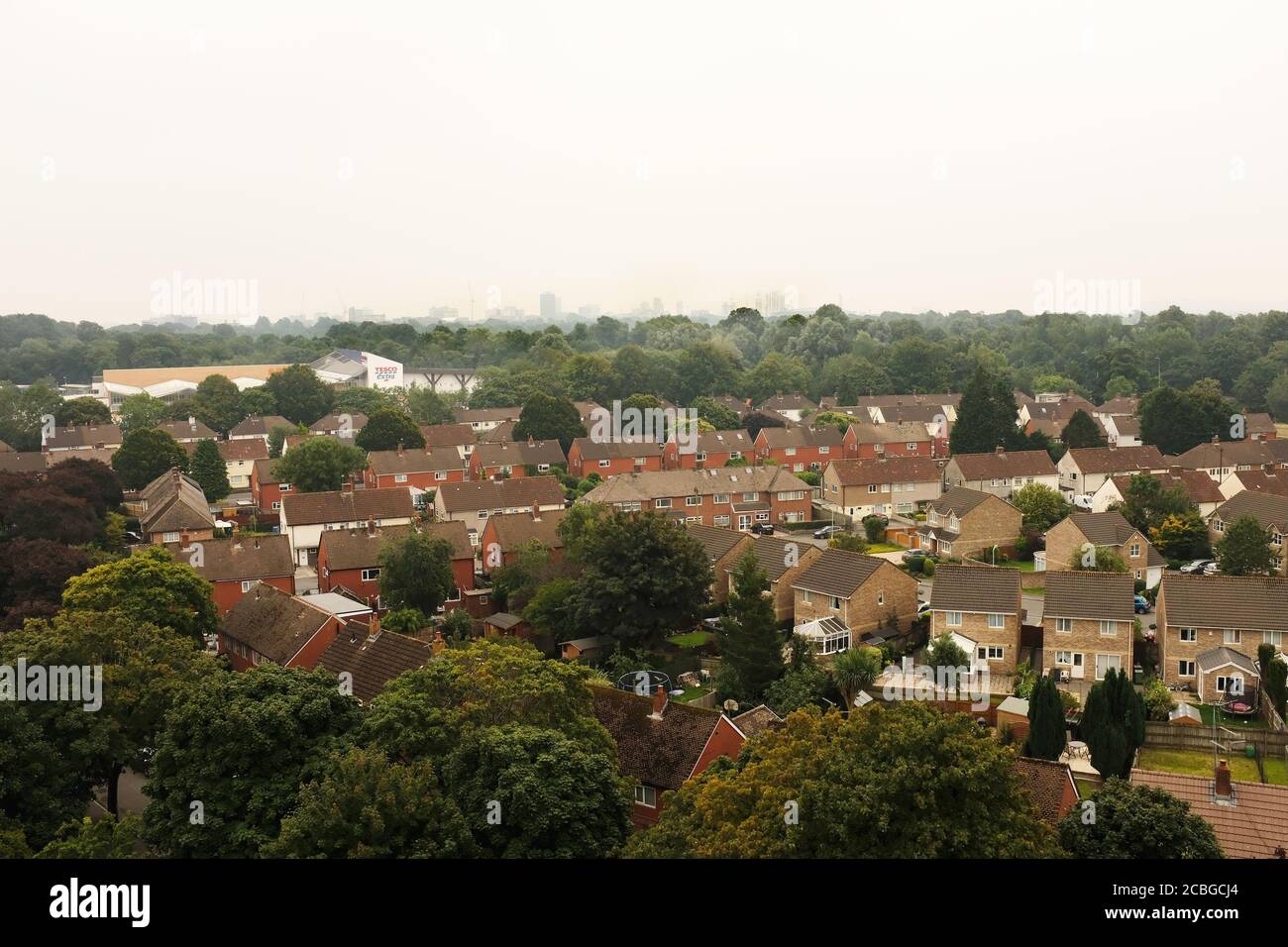 Cardiff aerial residential hi-res stock photography and images - Alamy