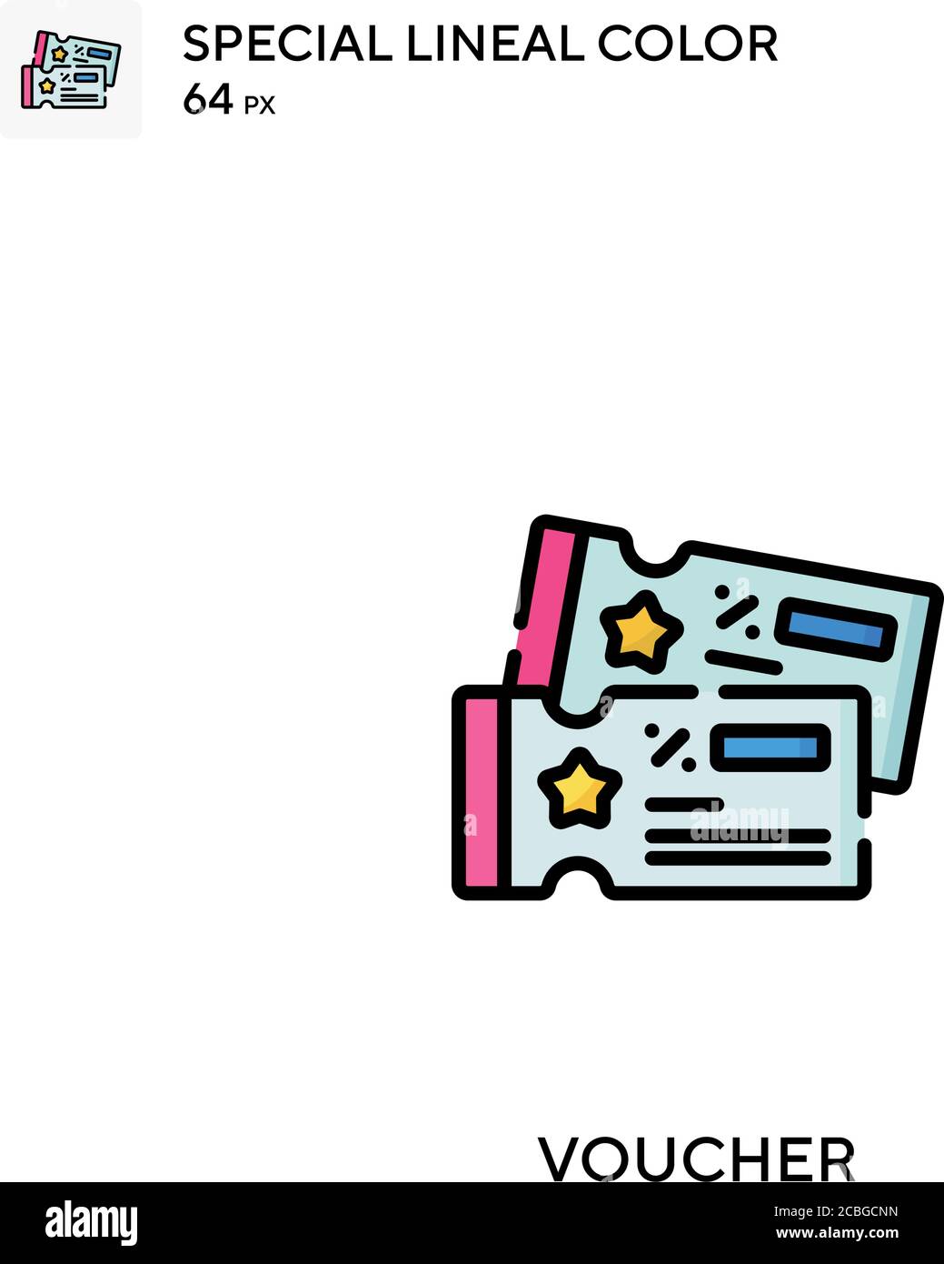 Voucher Simple vector icon. Voucher icons for your business project ...