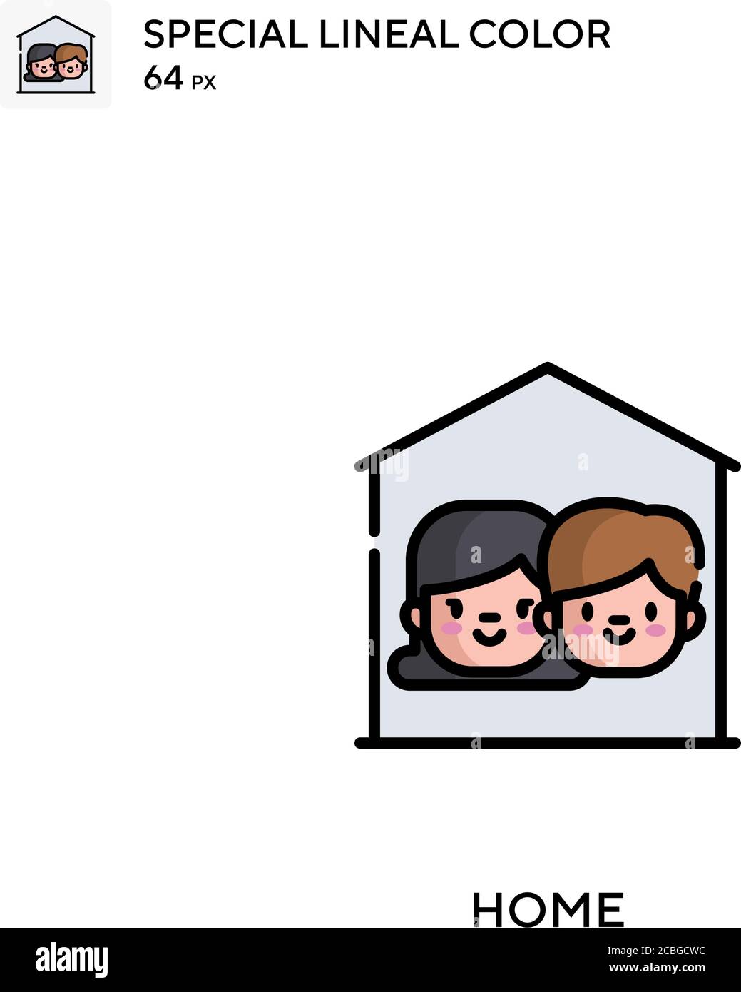 Home Simple vector icon. Home icons for your business project Stock ...