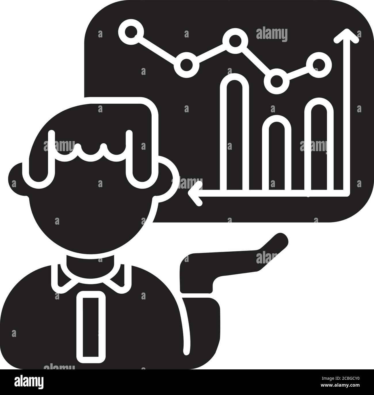 Presentation skills black glyph icon Stock Vector Image & Art - Alamy