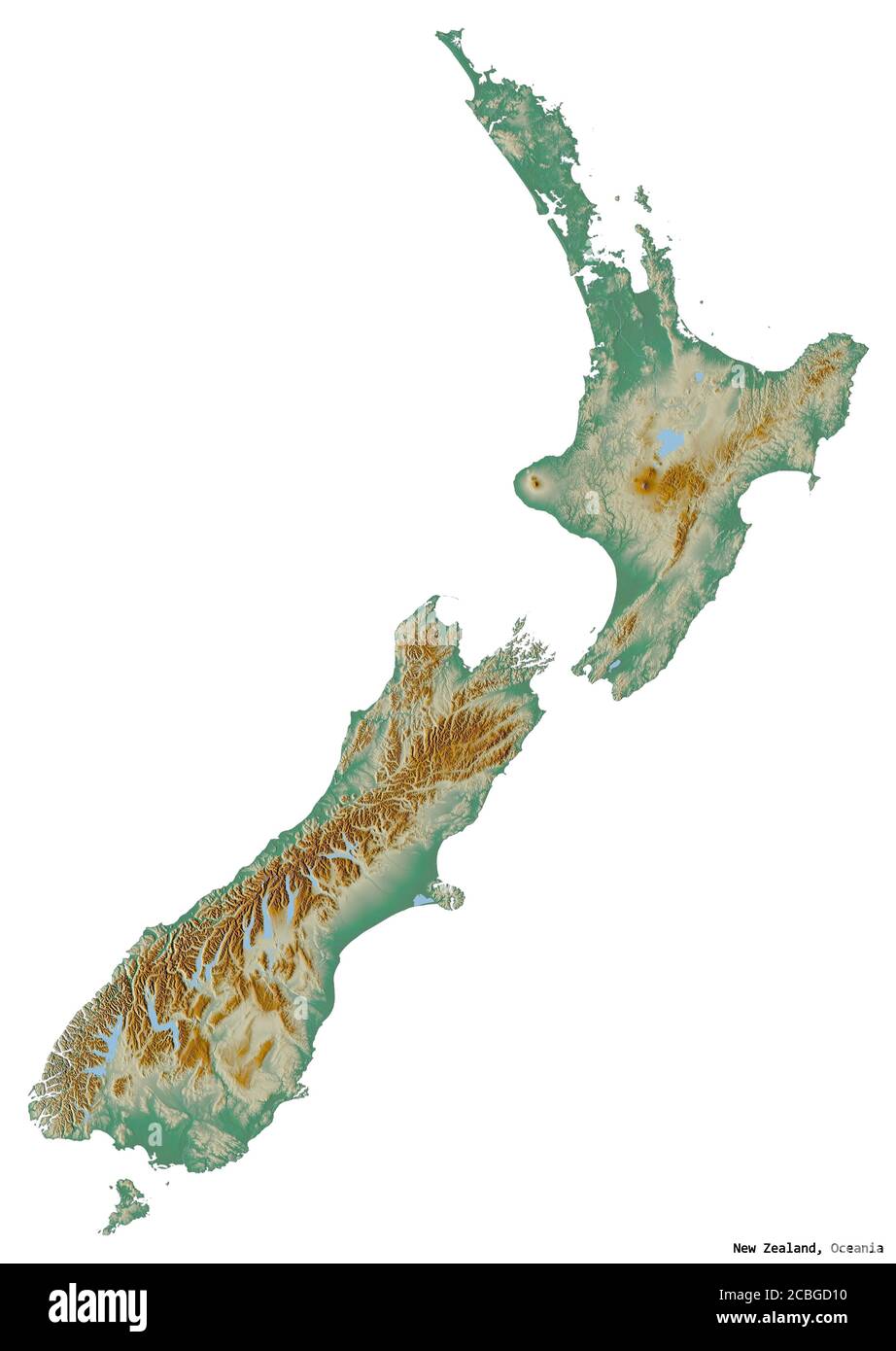 Shape of New Zealand with its capital isolated on white background ...