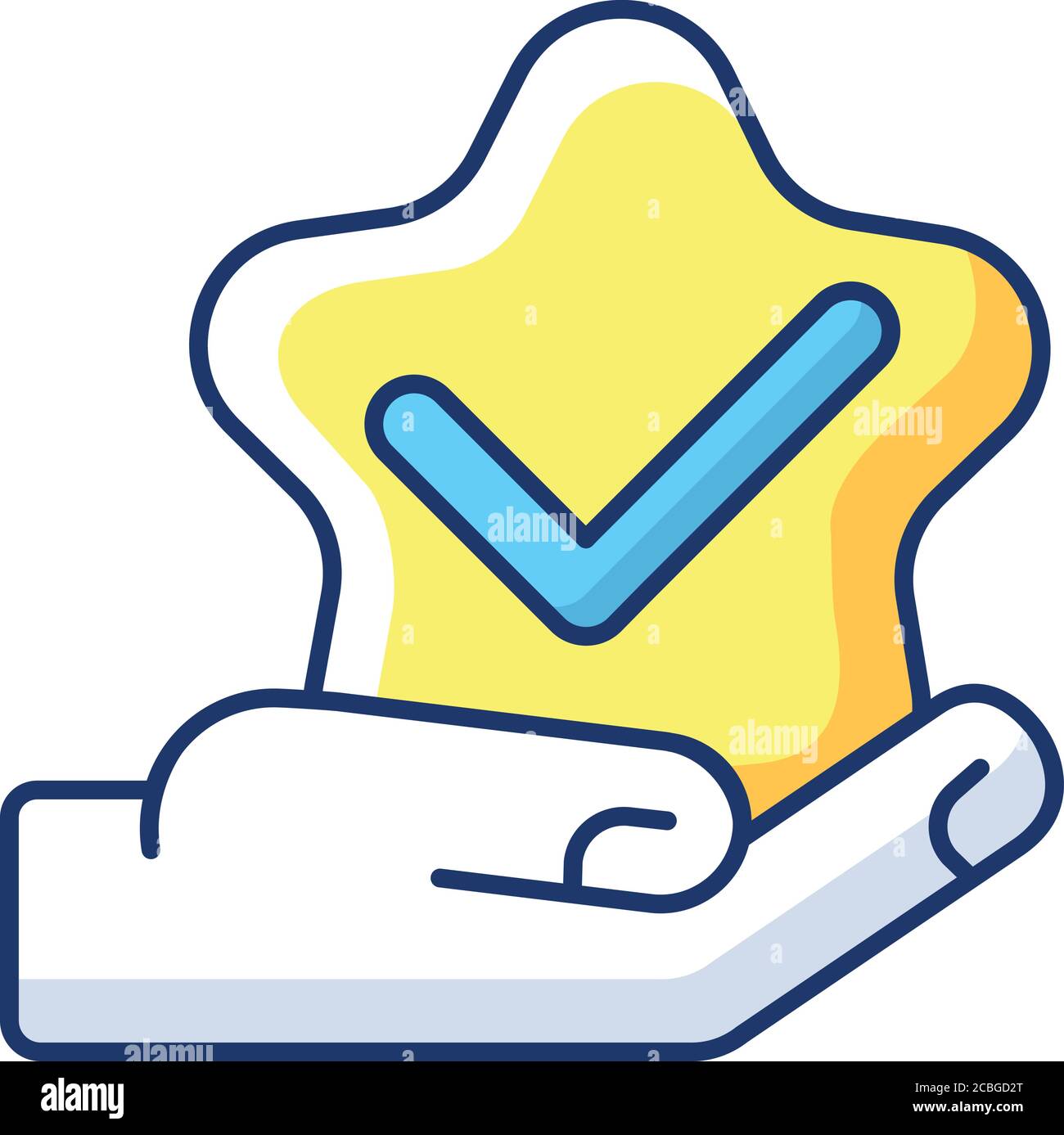 Star review RGB color icon Stock Vector Image & Art - Alamy