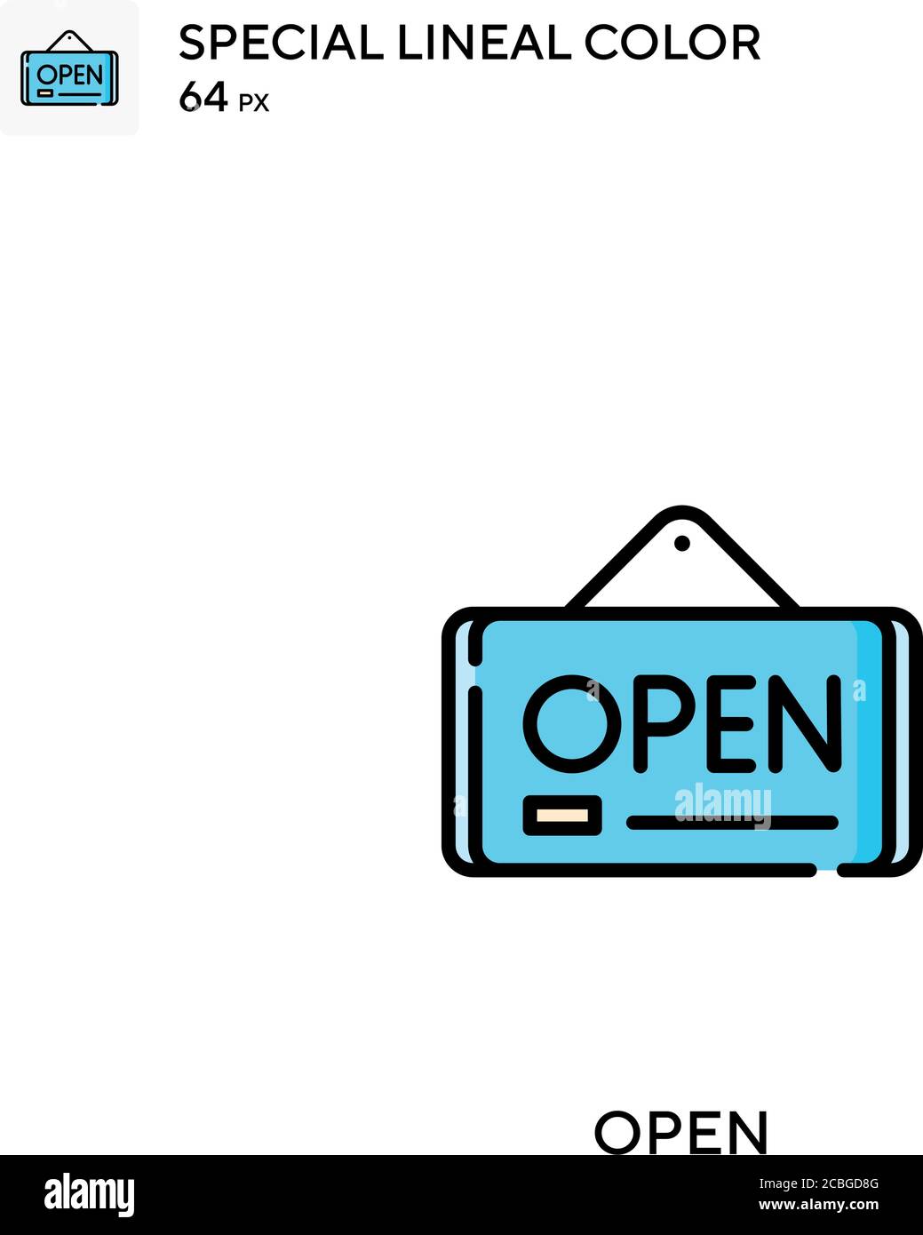Open Simple vector icon. Open icons for your business project Stock ...