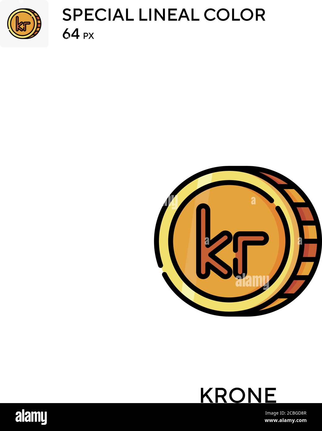 Krone Simple vector icon. Krone icons for your business project Stock ...