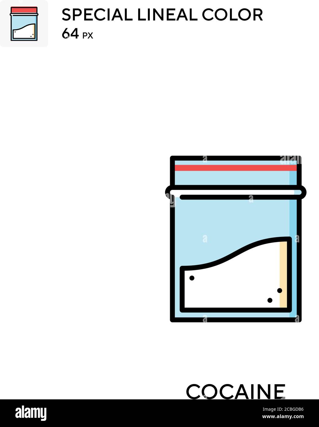 Cocaine Simple vector icon. Cocaine icons for your business project ...