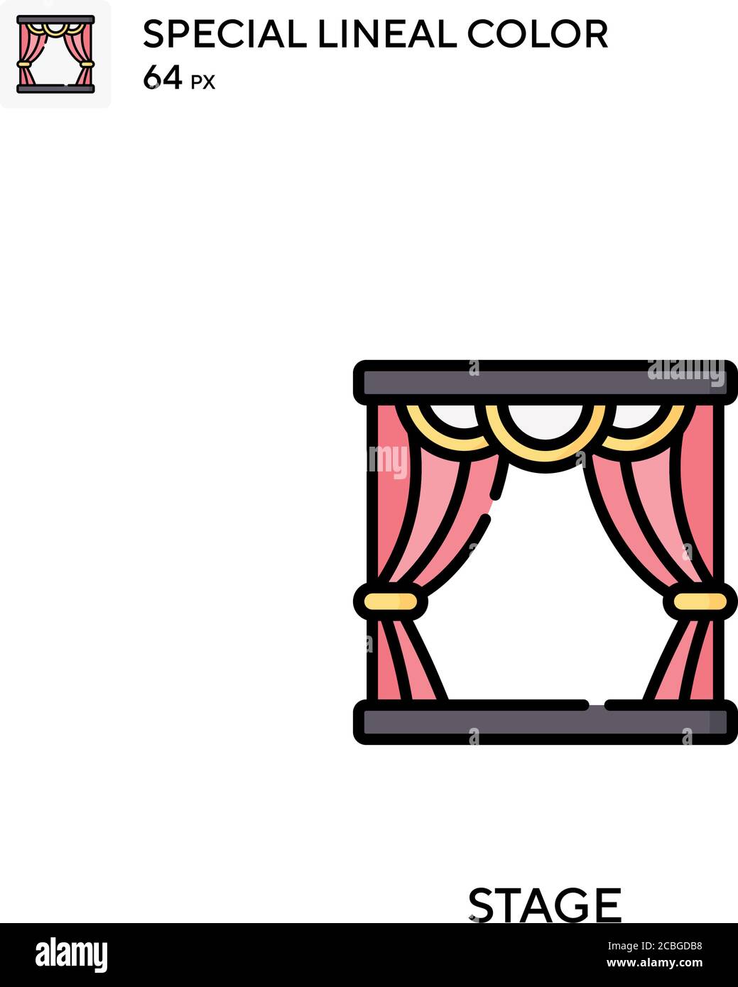 Stage Simple vector icon. Stage icons for your business project Stock ...