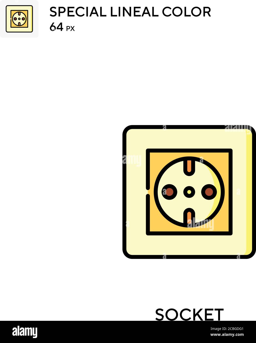 Socket Simple vector icon. Socket icons for your business project Stock ...