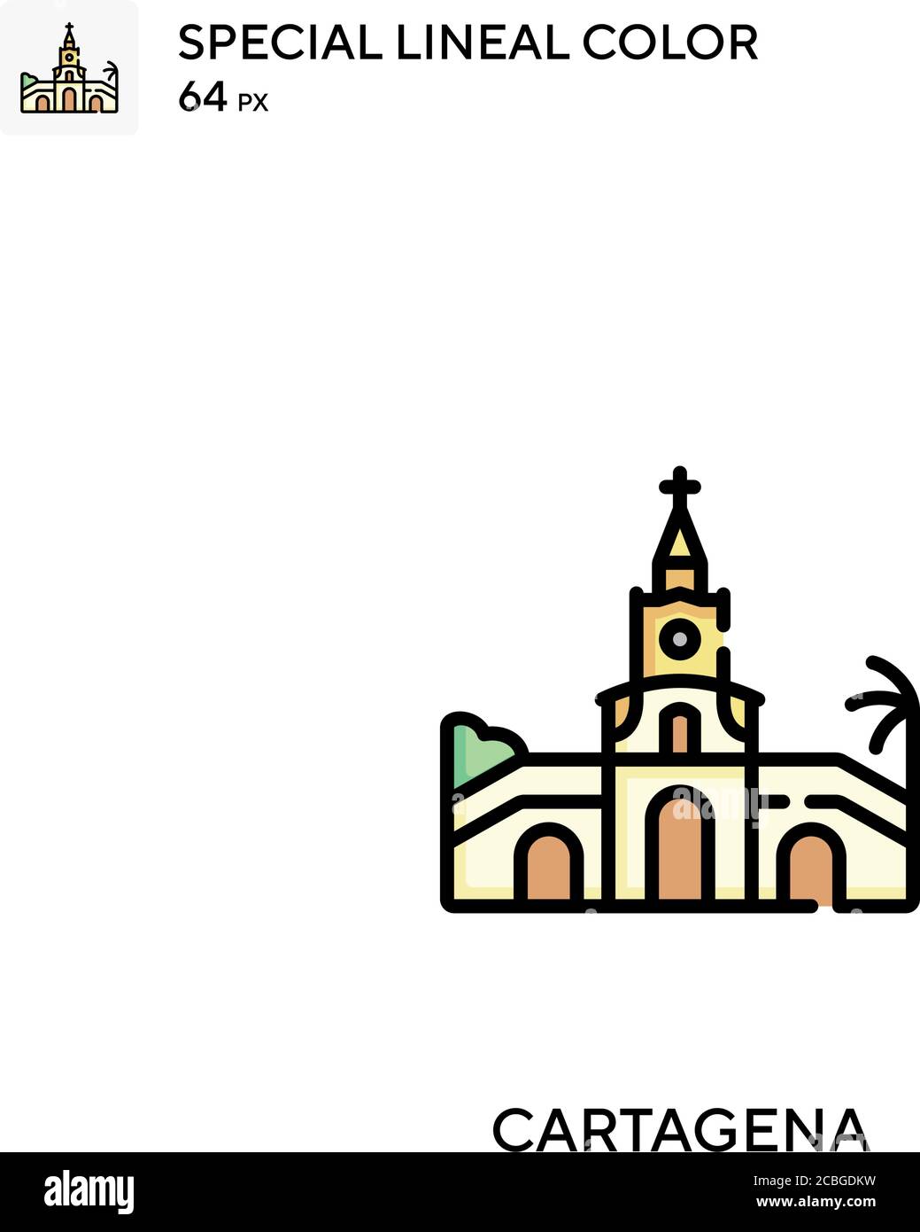 Cartagena Simple vector icon. Cartagena icons for your business project ...